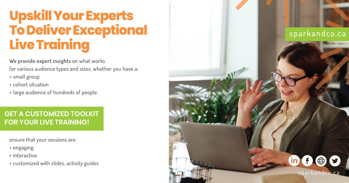 Live Virtual Training - Custom e-Learning & Training - Spark + Co.